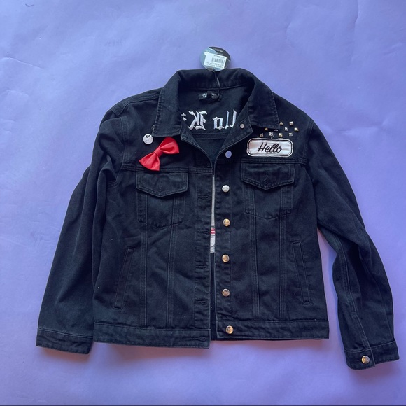 Hello Kitty | Jackets & Coats | Hello Kitty Denim Trucker Jacket | Poshmark